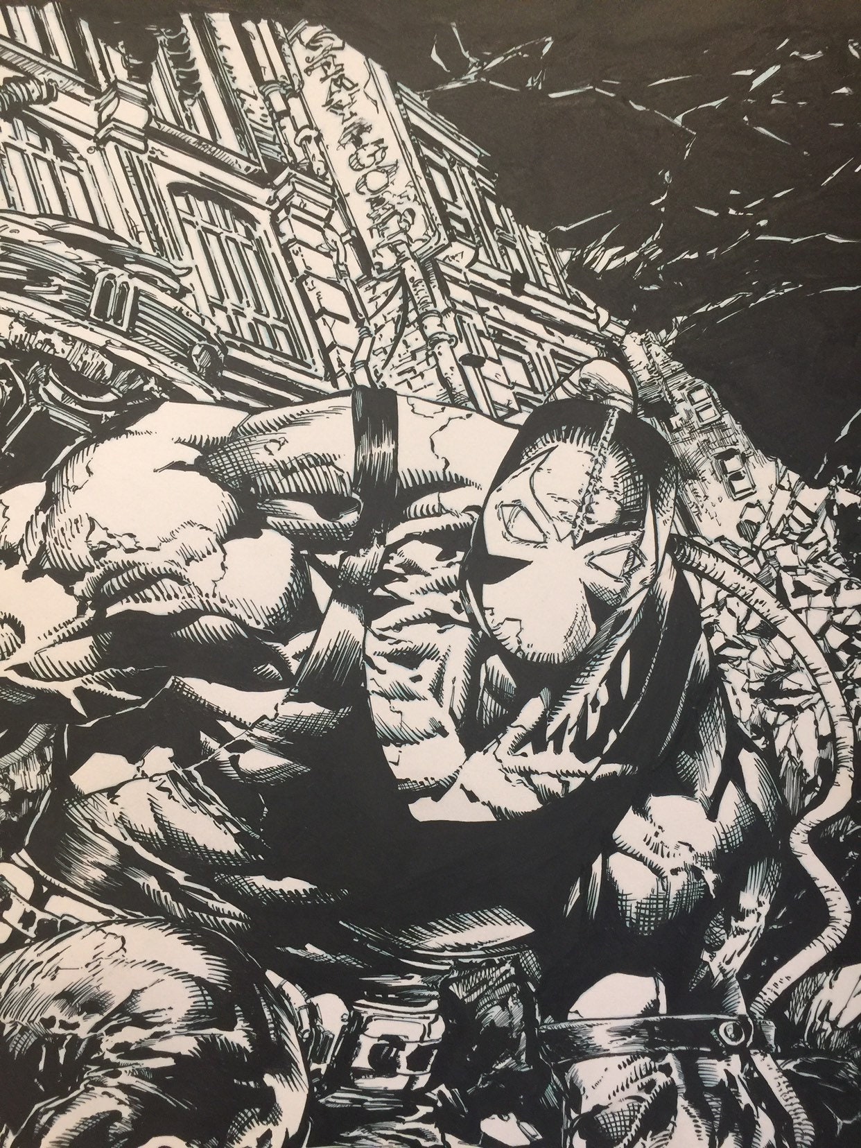 Comic Book, Cover, Recreation,bane,batman, Comic,david Finch,art,dc ...