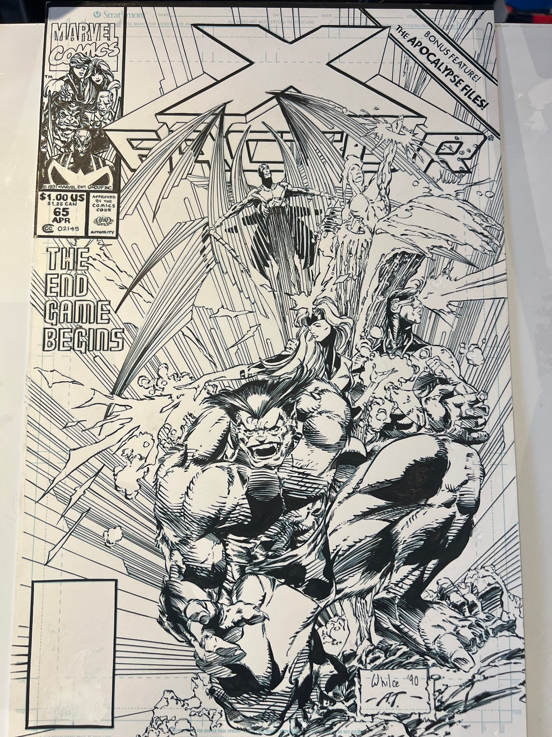 Comic Cover Recreation, X-factor Issue 65, X-factor, Jean Grey, Cyclops ...
