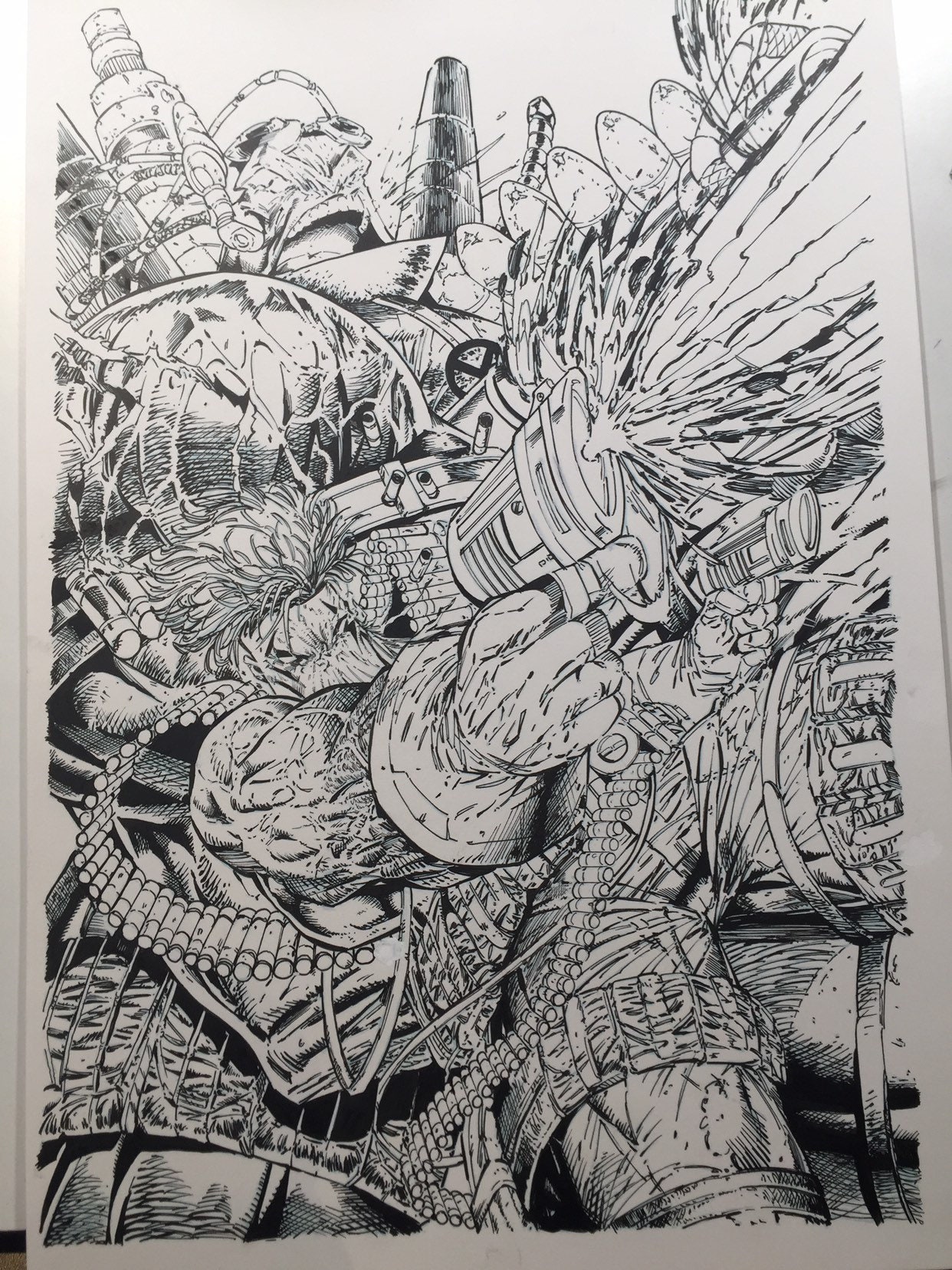 Comic Page, Comic Art,recreation, Grifter,badrock, Rob Liefeld , Image ...