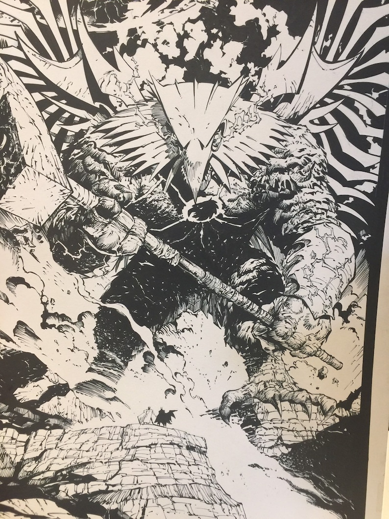 Comic Book Art, Original Comic Art, Gift for Comic Book Fan, Recreation ...