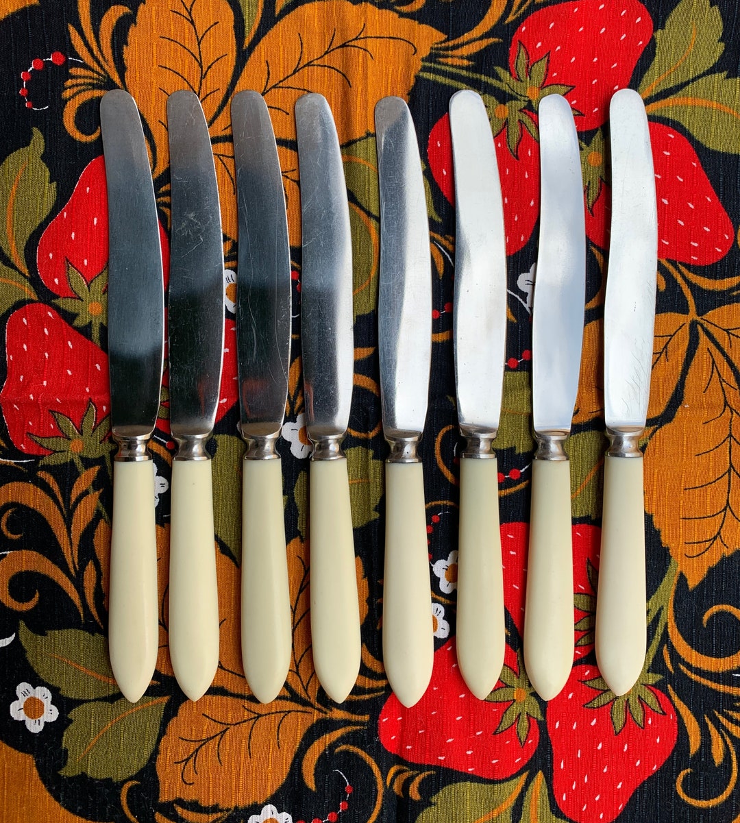 Set of 8 Soviet Table Knives Made of Stainless Steel - Etsy