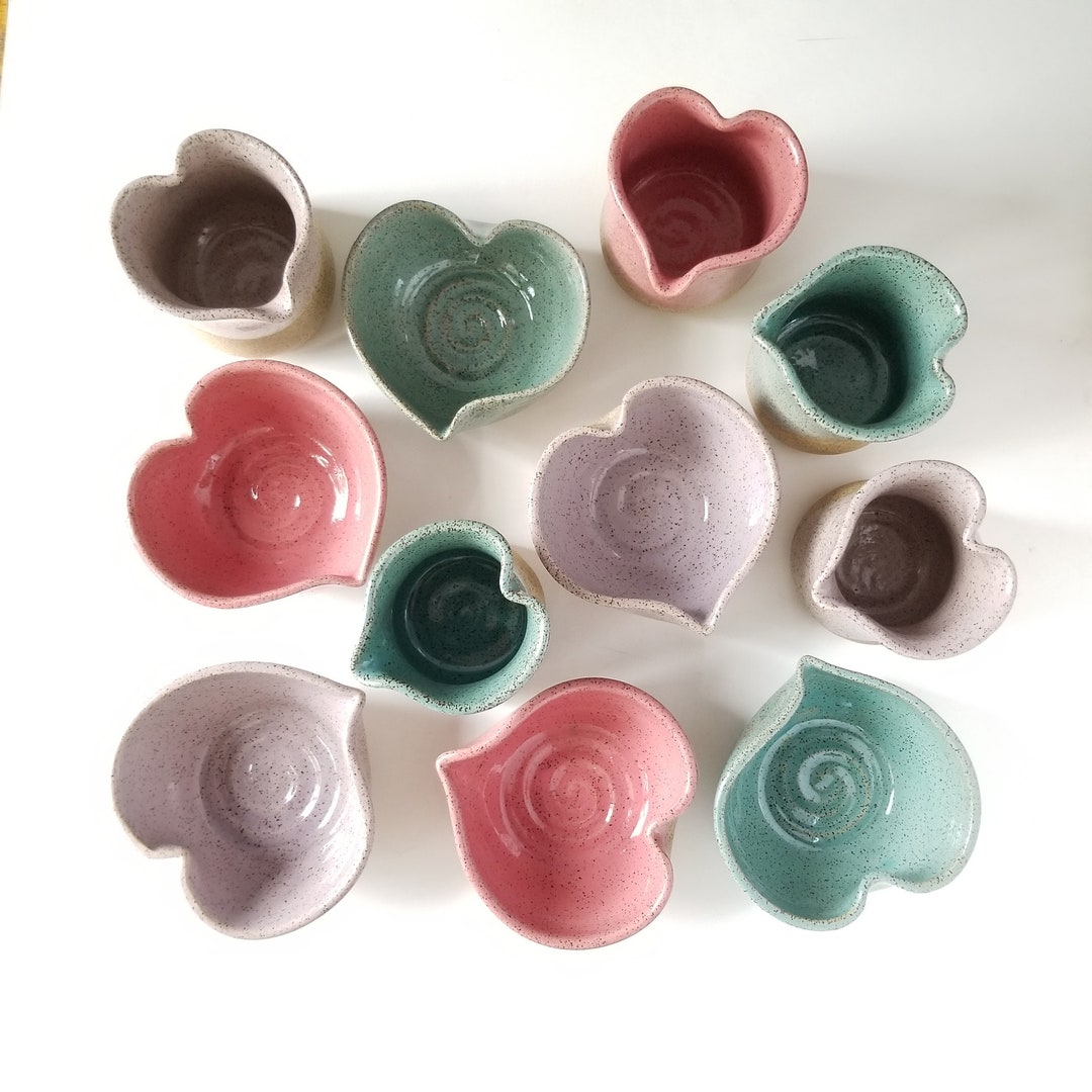 Ceramic Heart Dishes, Handmade Pottery - Etsy