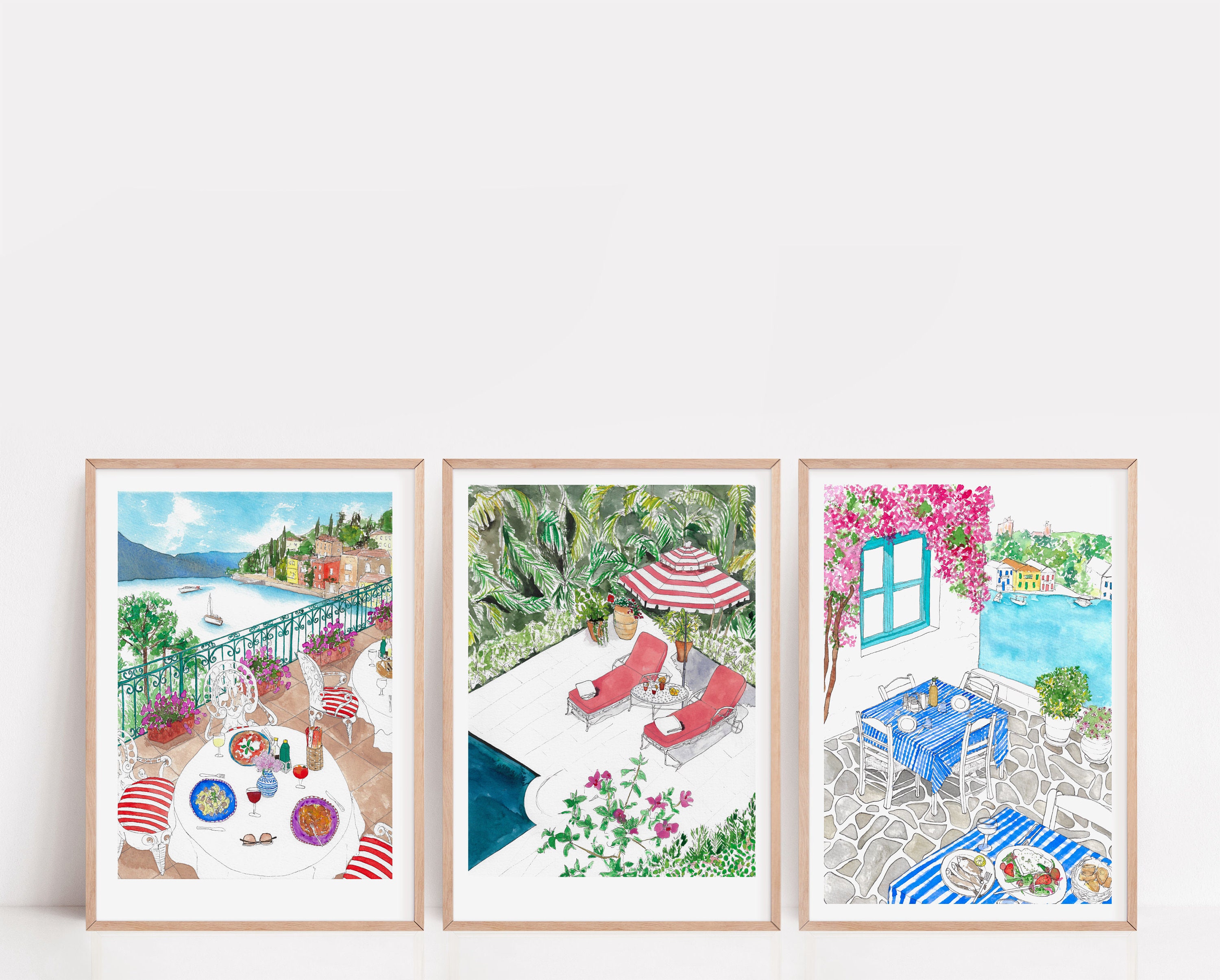 Poolside Art Print / Signed Limited Edition Print - Etsy Sweden