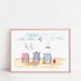 British Beach Life Print, British Seaside, Deck Chairs, UK - Etsy