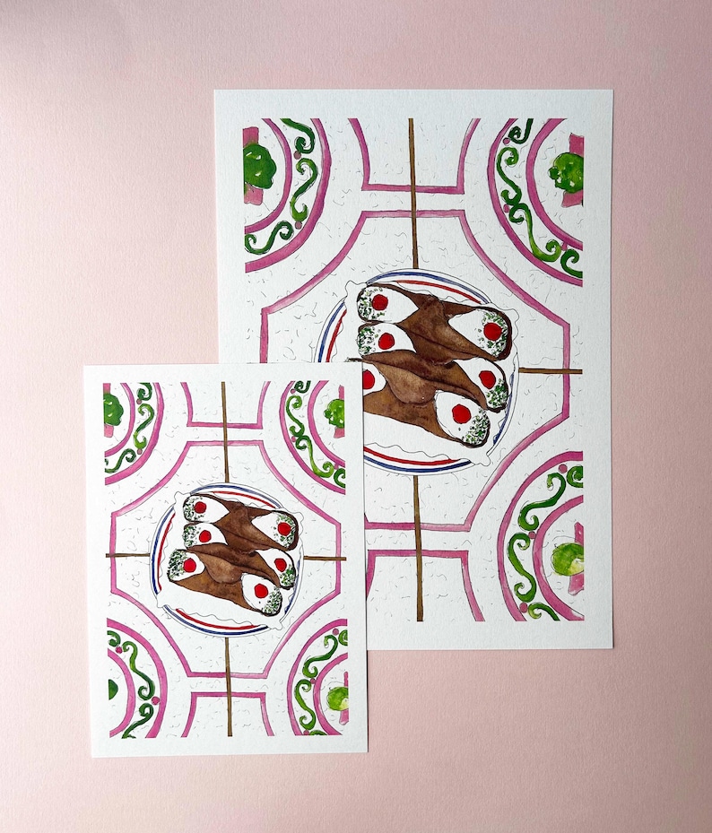 Cannoli in Sicily Art Print, Italy, Food Print - Etsy
