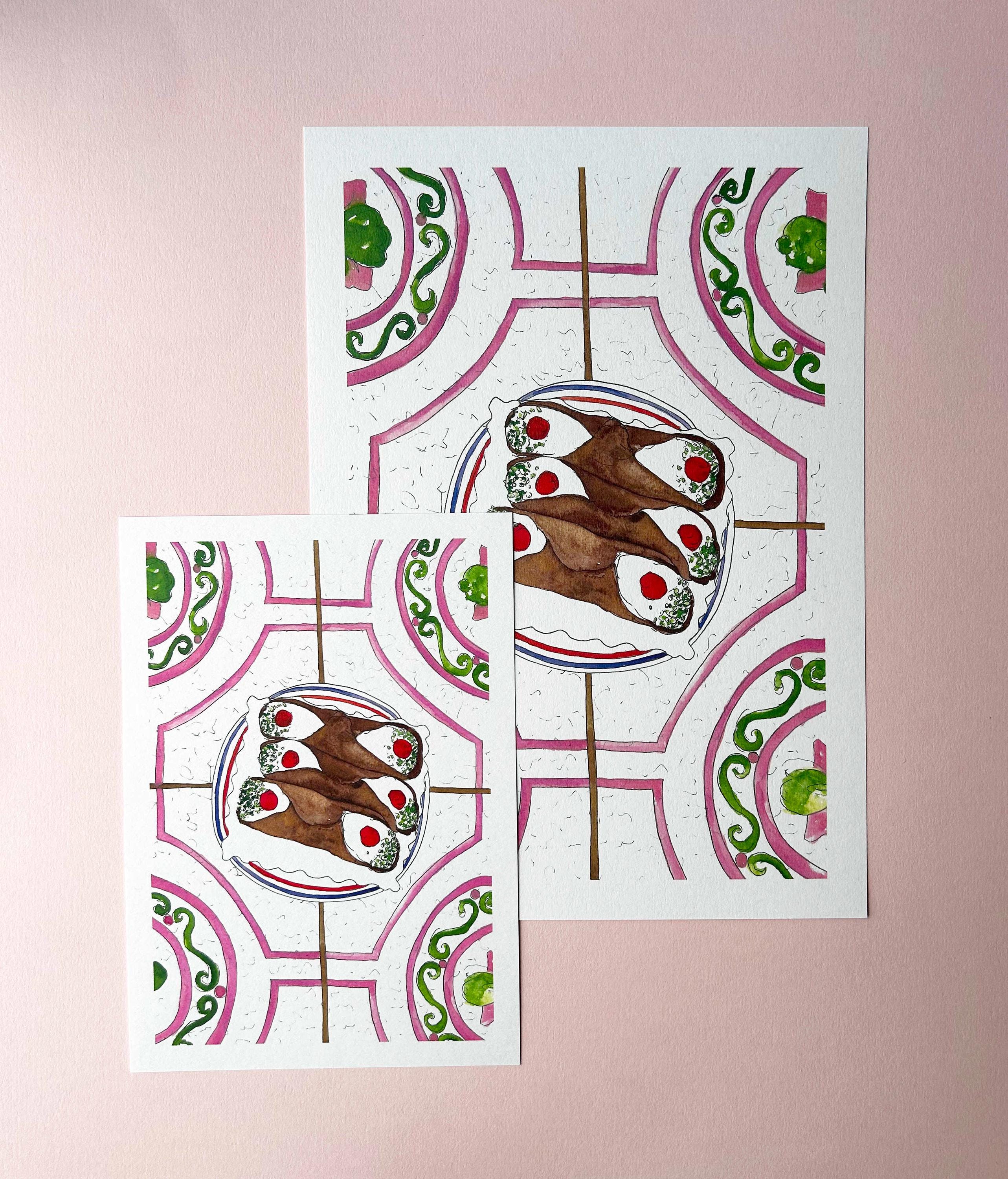 Cannoli in Sicily Art Print, Italy, Food Print - Etsy