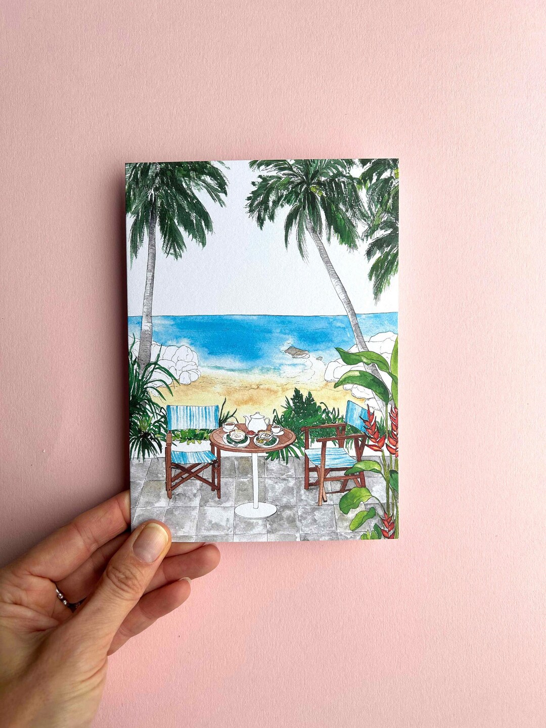 Sri Lanka Greeting Card / Blank Inside / Travel Card / Destination Card ...