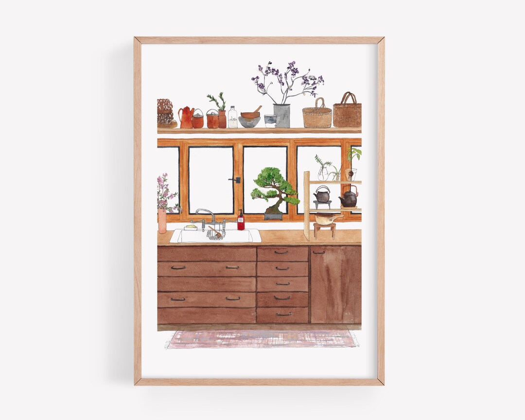 Japanese Kitchen Art Print / Signed Limited Edition / Japan - Etsy