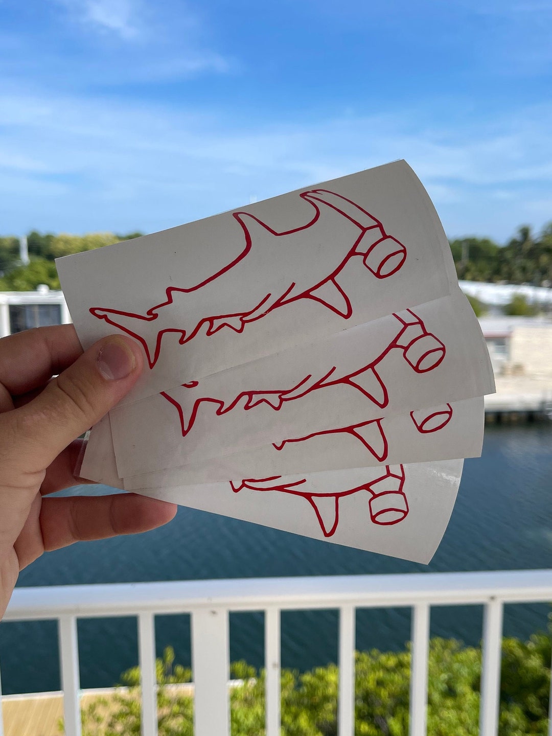 Hammerhead Shark Vinyl Decal - Etsy
