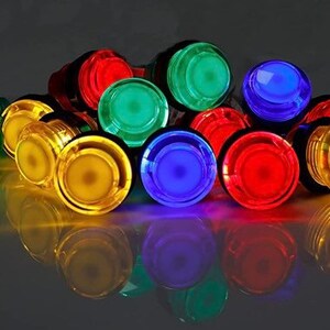 DIY 2 Player Arcade Light up Buttons and Sanwa Joystick Kit With Usb ...
