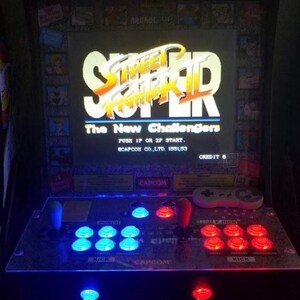 DIY 2 Player Arcade Light up Buttons and Sanwa Joystick Kit With Usb ...