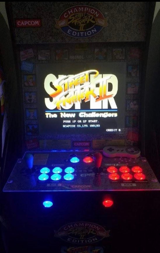 DIY 2 Player Arcade Light up Buttons and Sanwa Joystick Kit - Etsy