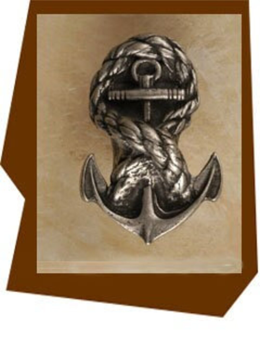 Nautical Collection Large Anchor and Rope Cabinet Knob - Etsy