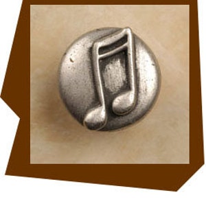 Music Collection Double Notes Cabinet Knob - Etsy
