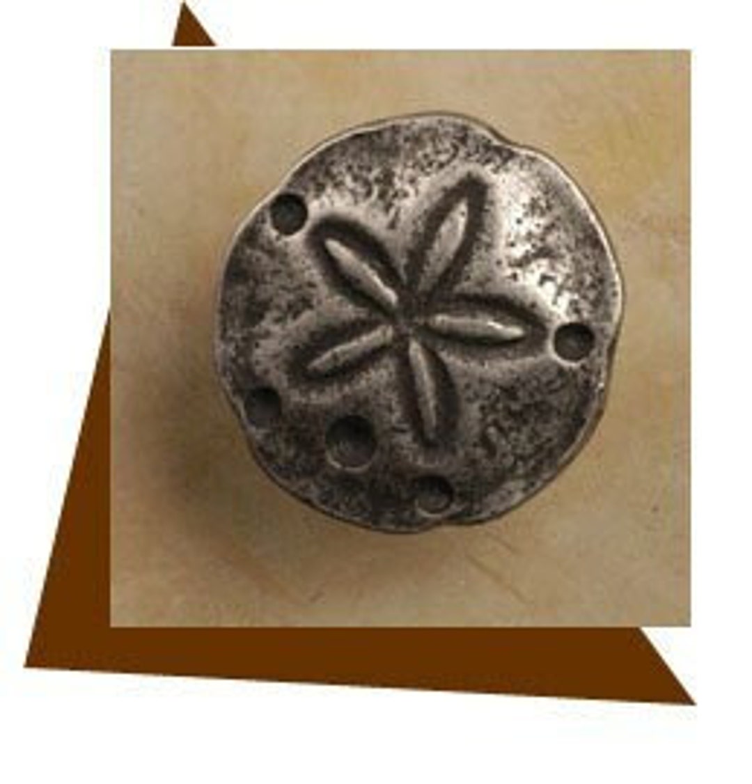 Nautical Collection Small Sand Dollar Cabinet Knob - Etsy
