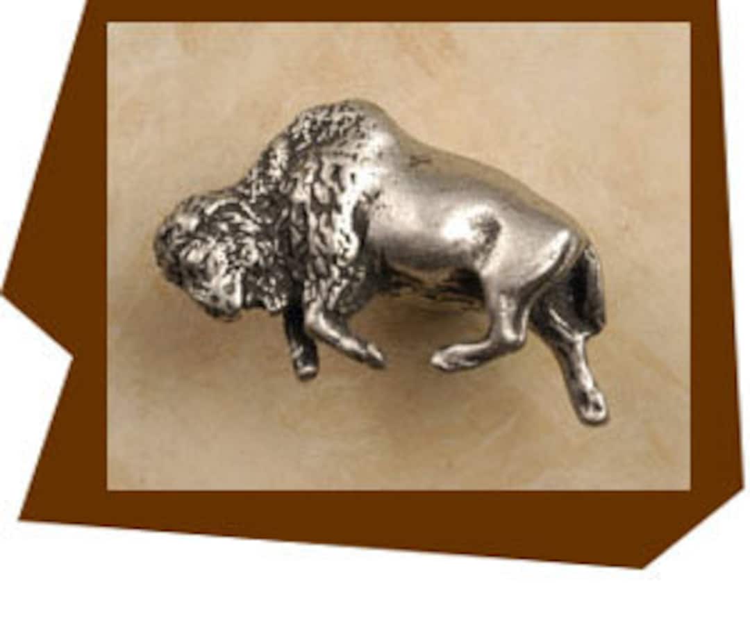 Wild Animal Collection Buffalo Cabinet Knob Right - Etsy