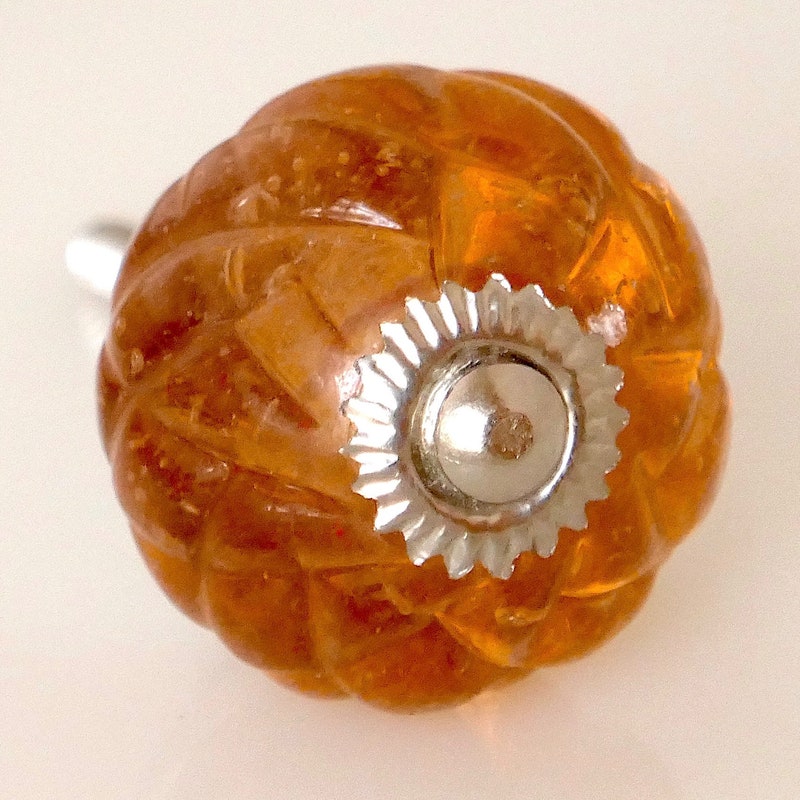 Amber Glass Knobs - Etsy
