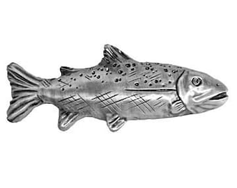 Realistic Fish T Thru Y Fishing DECORATIVE Ceramic Dresser Drawer PULLS ...