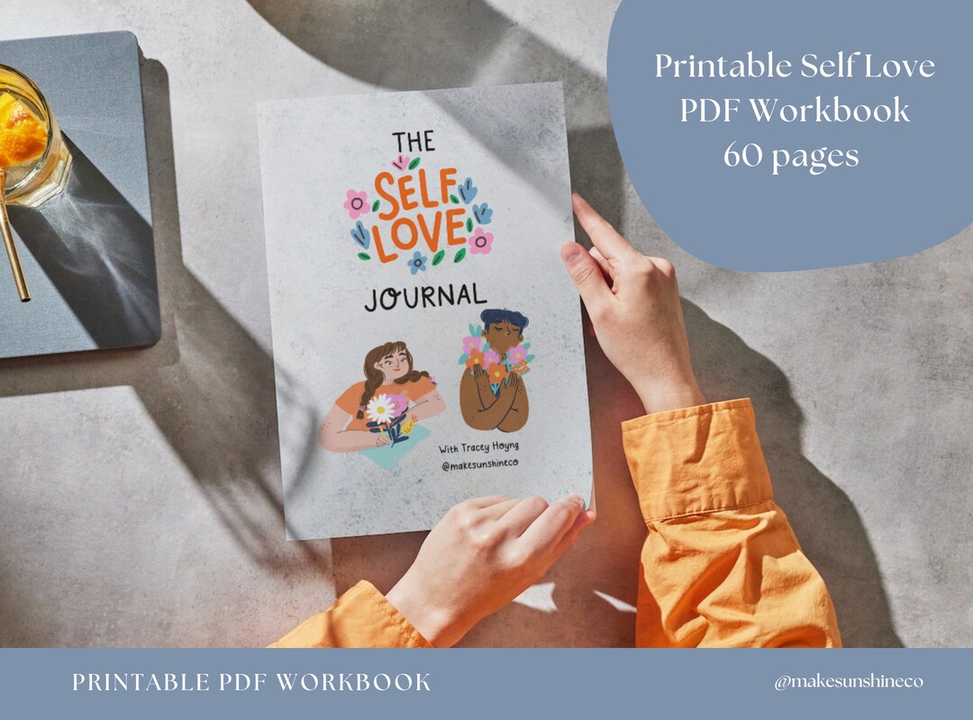 Women’s Self Love Workbook for Wellness | Printable PDF Planner ...