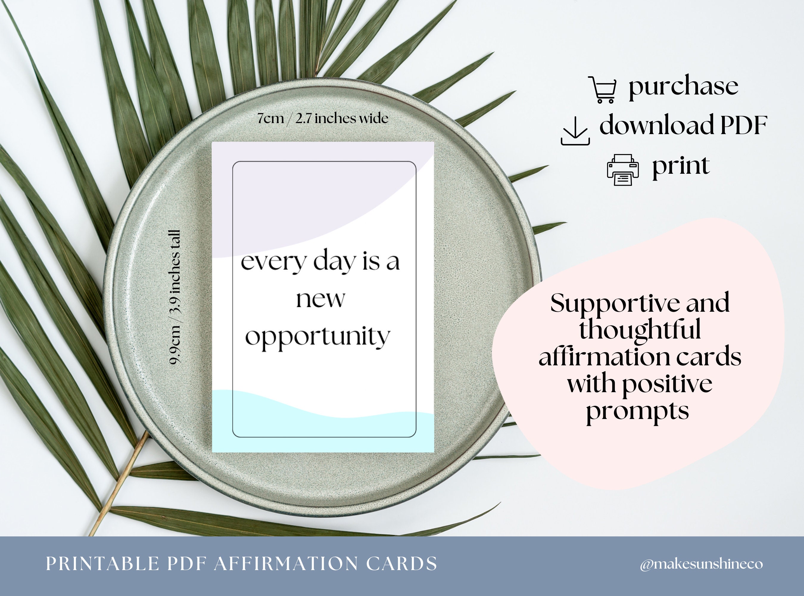 Self Care Affirmation Cards for Women, Mindfulness Encouragement Quotes ...