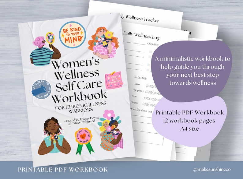Women’s Wellness Self Care Workbook for Chronic Illness Warriors ...