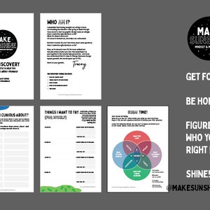 Printable SELF DISCOVERY Worksheets to Learn More About Yourself ...