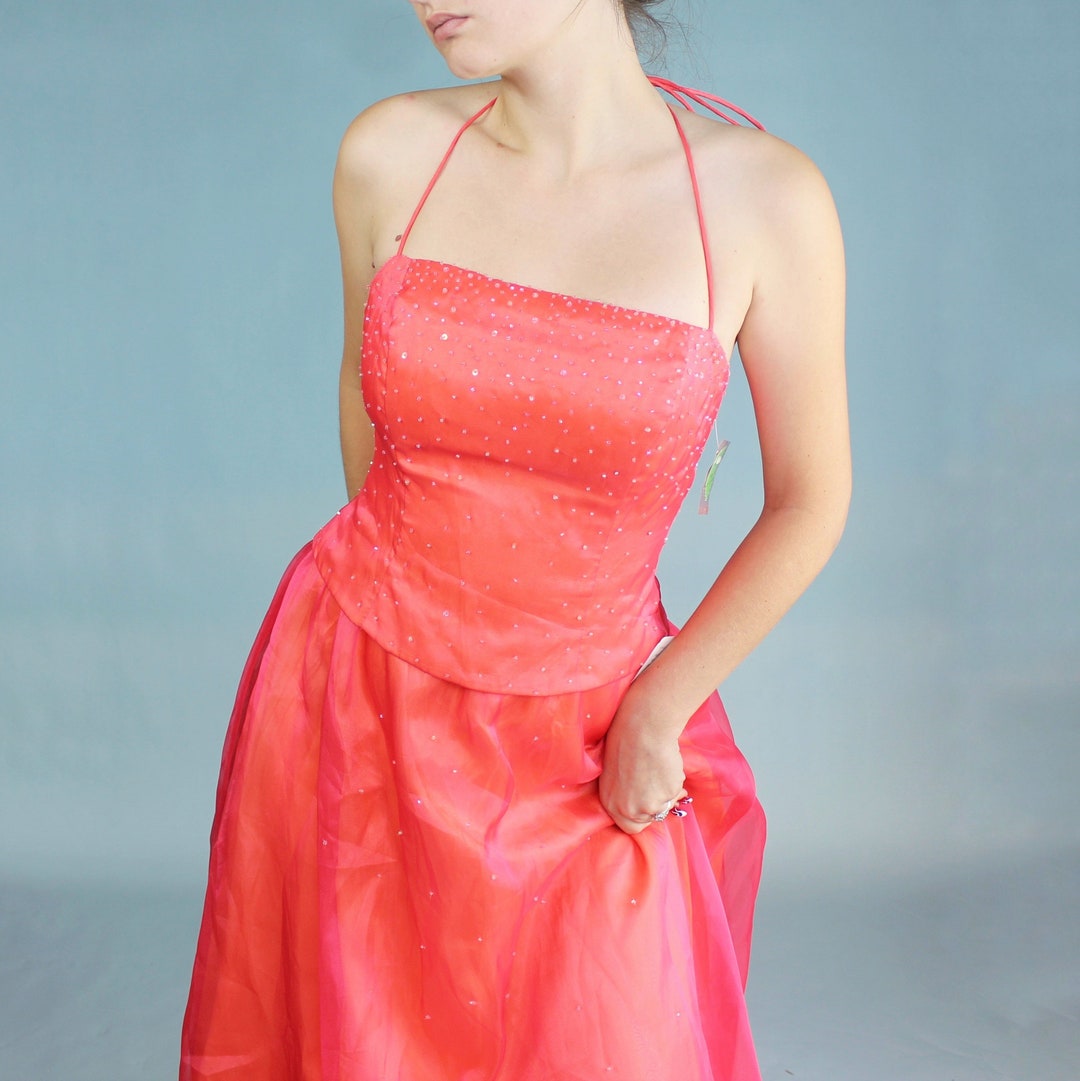 Vintage Y2k Shimmery Corset Prom Dress Deadstock From Zum Zum by Niki ...