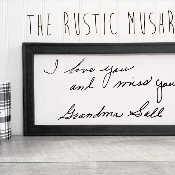 Custom Handwriting Sign - Etsy