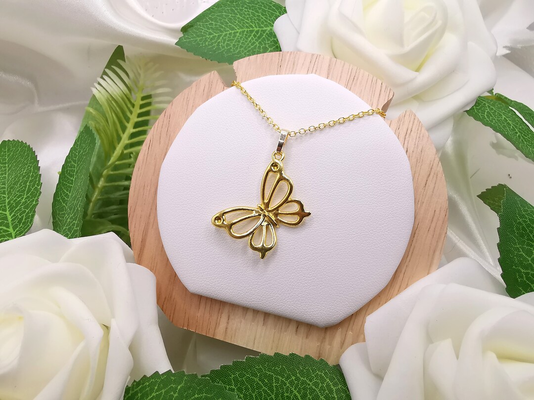Gold Butterfly Necklace, Butterfly Jewellery, Friendship Jewellery ...
