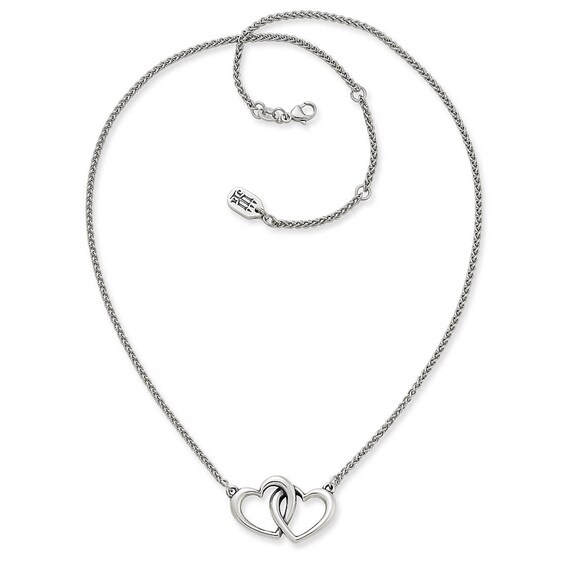 James Avery necklace double heart linked - munimoro.gob.pe