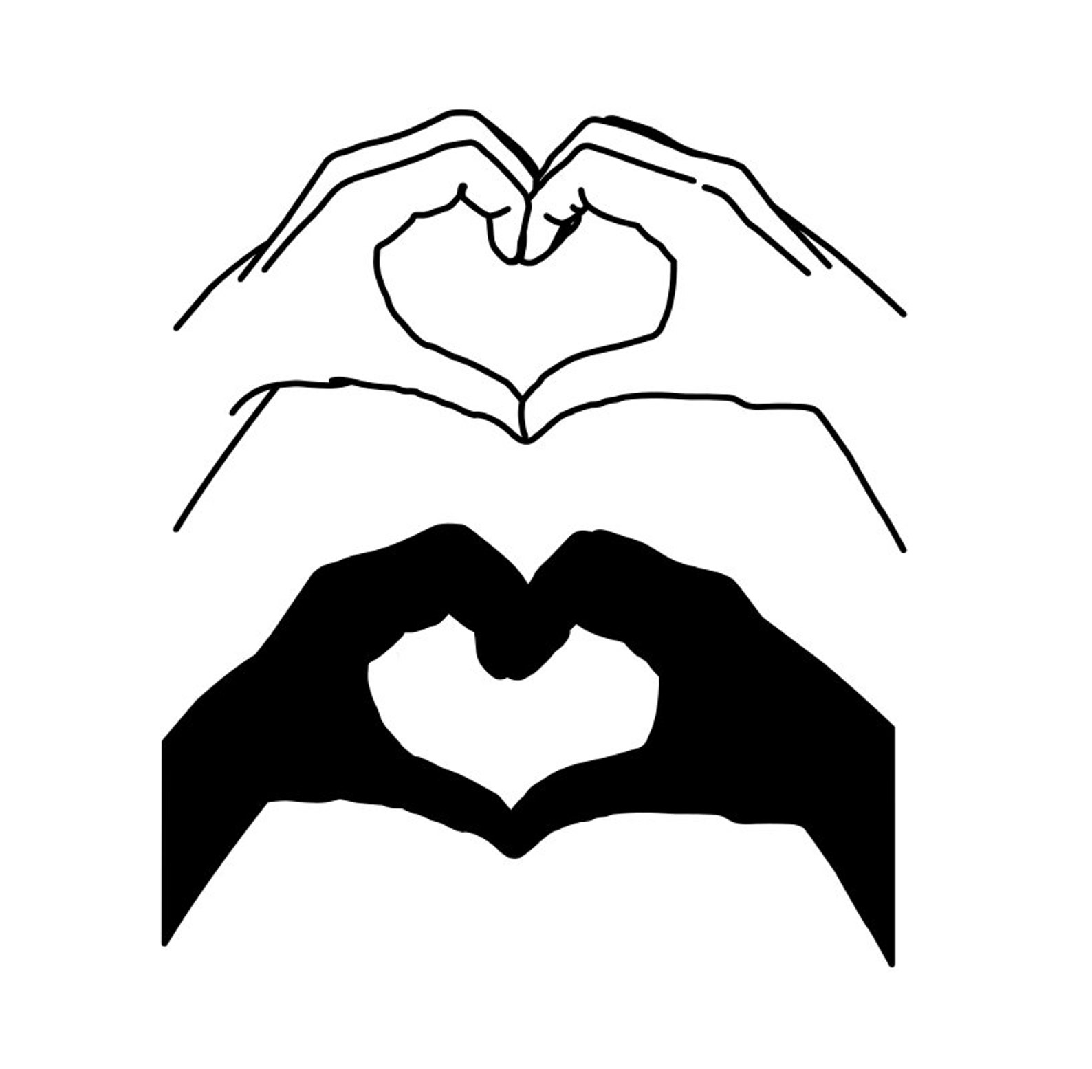Heart Shape Hands Download Svg Cut File, Love, Valentines, Cricut ...