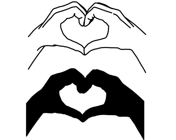 Heart Shape Hands Download Svg Cut File, Love, Valentines, Cricut ...