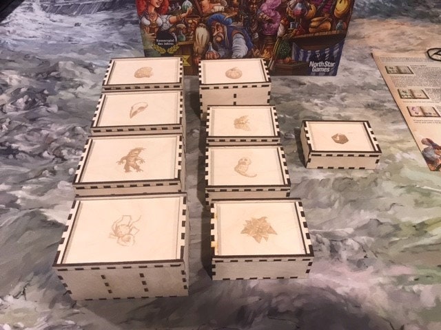 Quacks of Quedlinburg Board Organizer Tray, Laser Printed, for 21mm ...