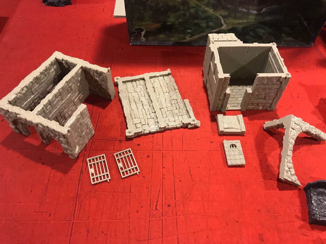 Prison House Terrain Scenery for Tabletop 28mm Miniatures - Etsy