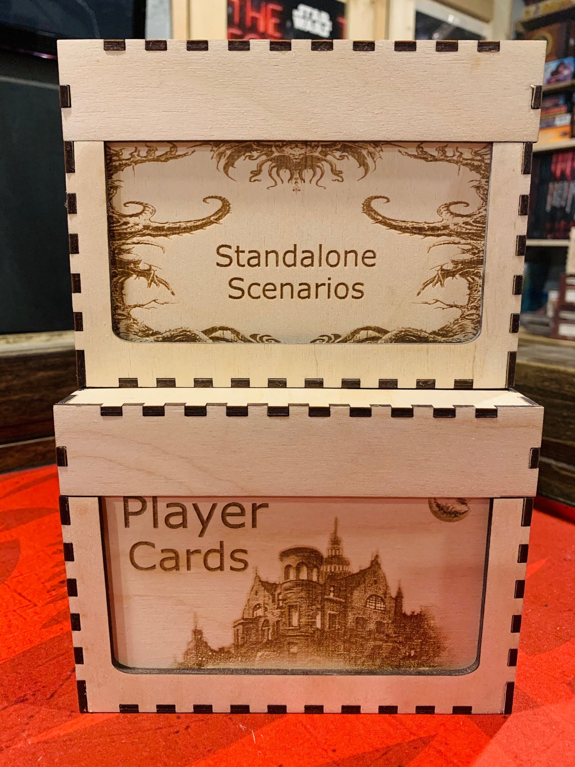 Arkham Horror LCG Deluxe, Premium Vertical Card Storage Box - Etsy