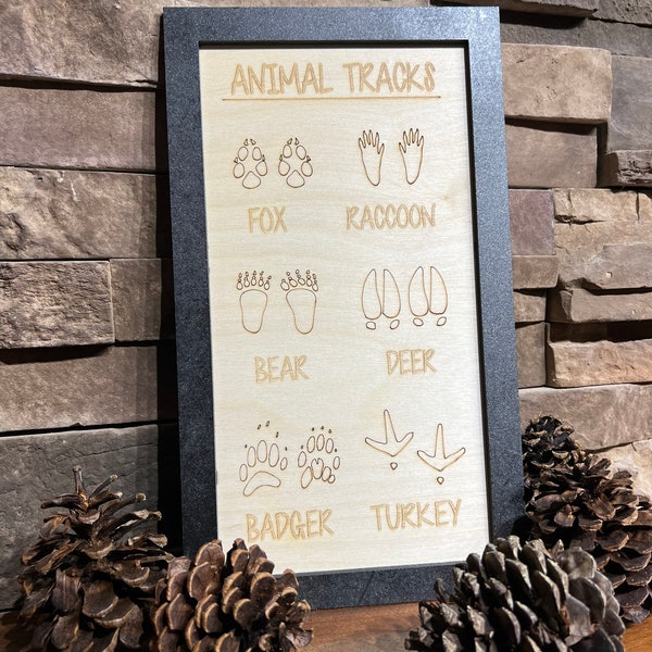 Laser Cut Animal Tracks - Etsy