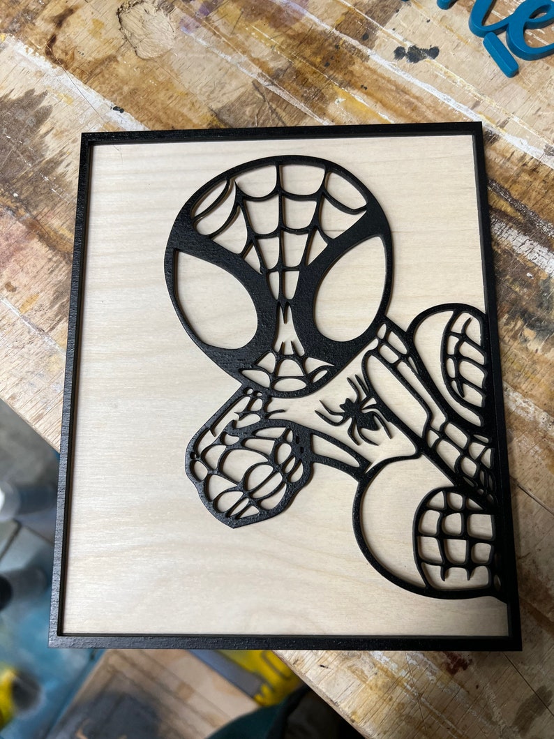 Spider-man Wall Decor Layered Customizable Kids Room - Etsy