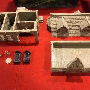 Prison House Terrain Scenery for Tabletop 28mm Miniatures Wargame, 3D ...
