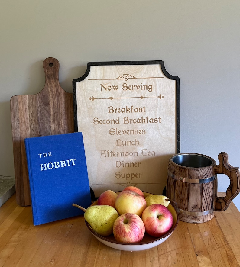 Lord of the Rings Engraved Wall Decor, Hobbit Kitchen Decor - Etsy