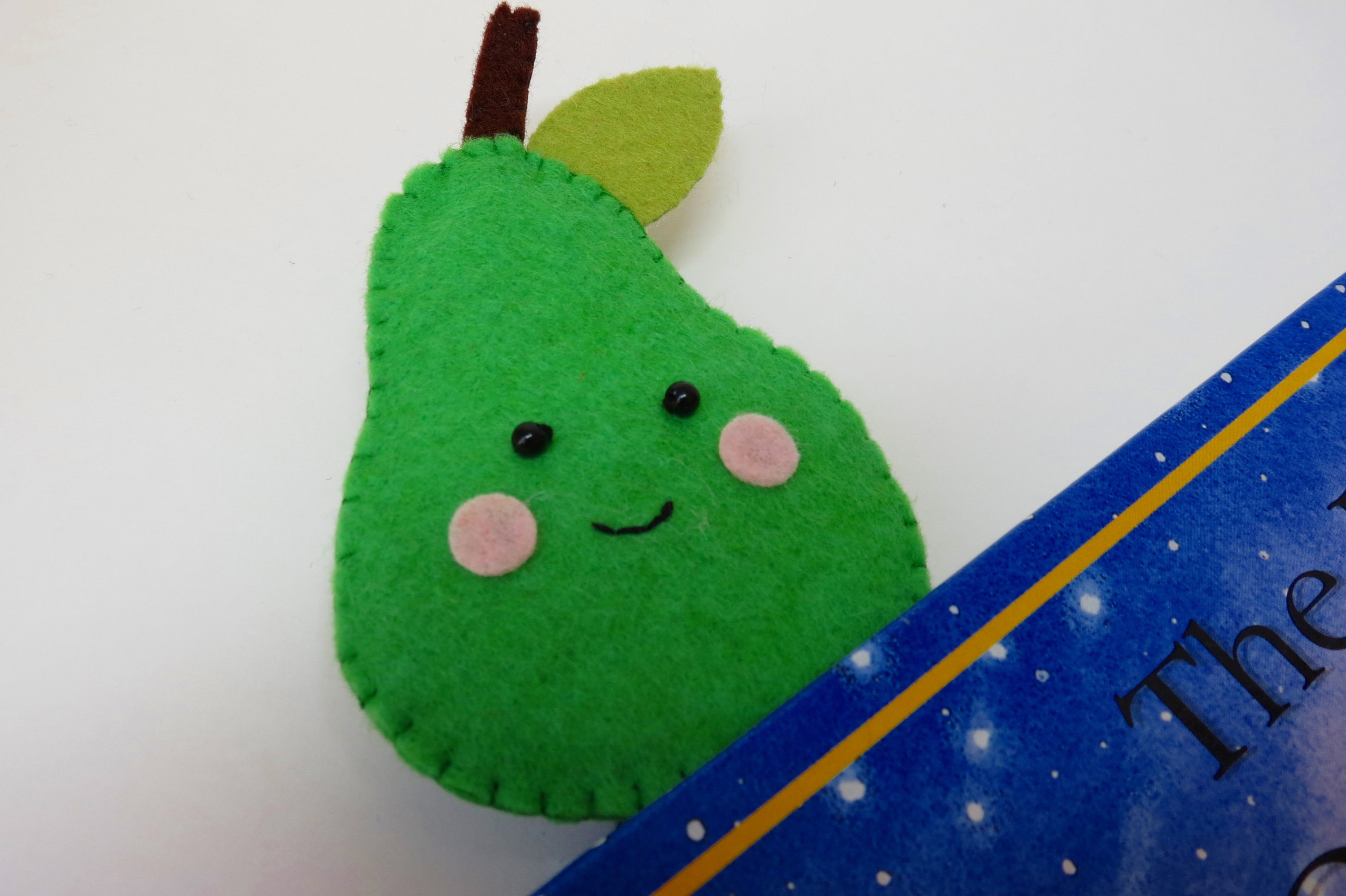 Kawaii Fruits Bookmarks, Felt Bookmarks, Little Readers, Apple Bookmark ...