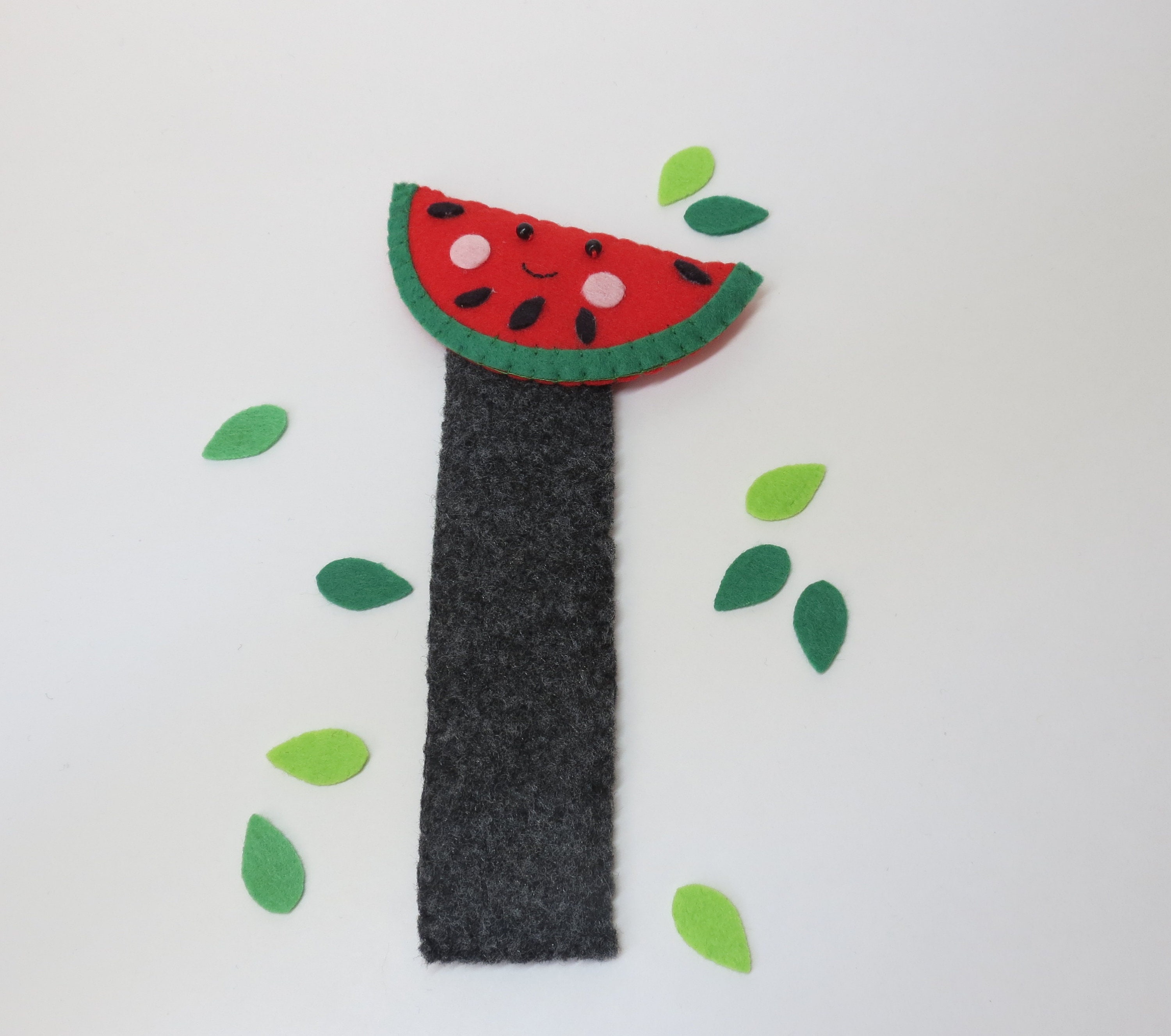 Kawaii Fruits Bookmarks, Felt Bookmarks, Little Readers, Apple Bookmark ...