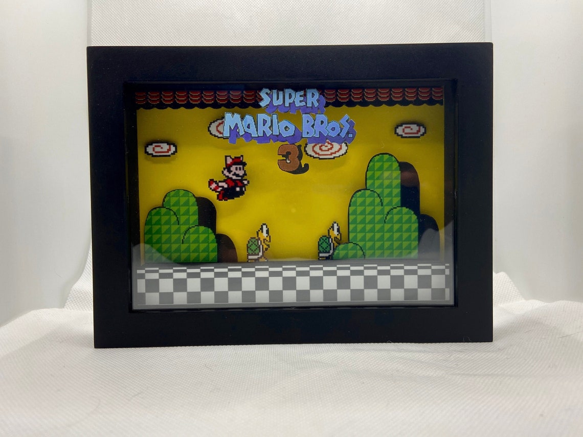 Super Mario Bros. 3 Shadow Box 5x7 - Etsy