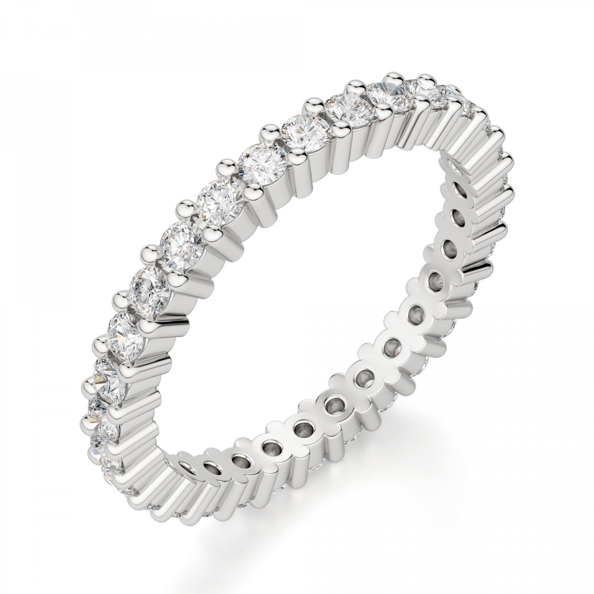 Lab Grown Diamond Eternity Ring 1.00/1.50/2.00ctw E-F Color - Etsy