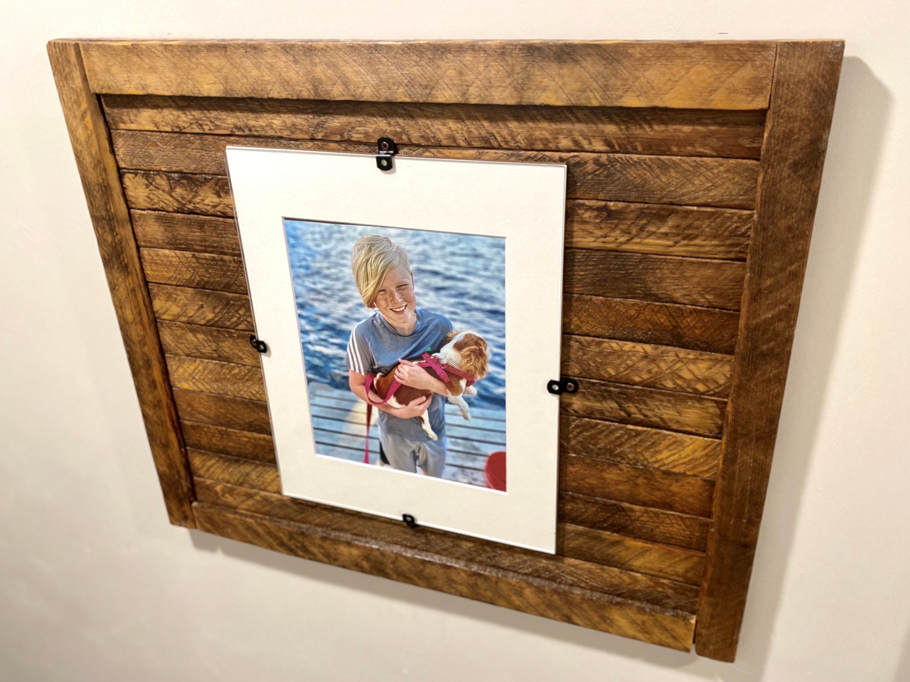 Rustic Tobacco Lath Picture Frame - Etsy