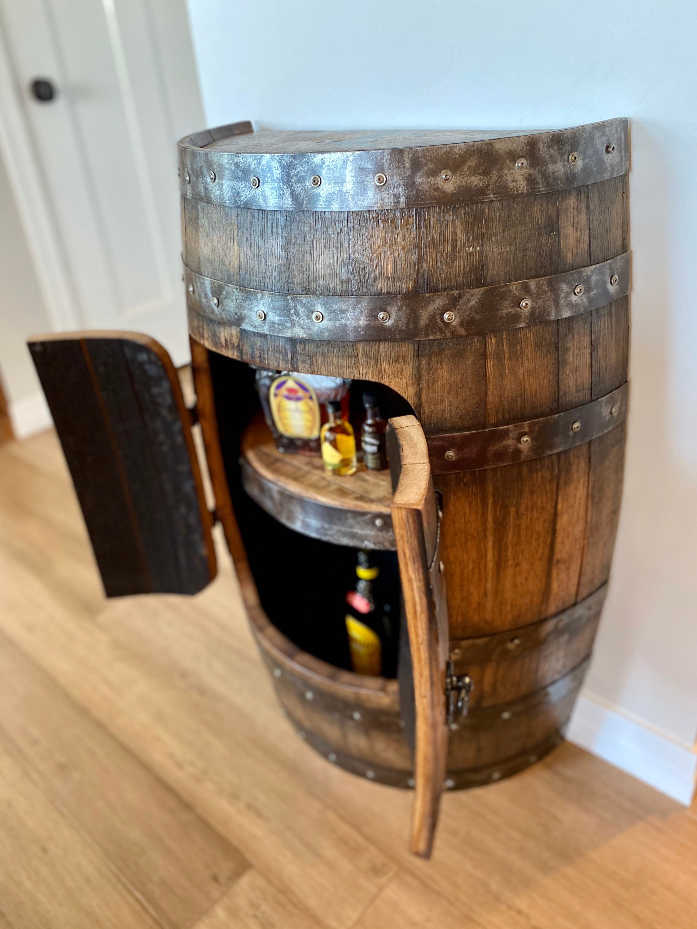 Whiskey Barrel Cabinet - Etsy