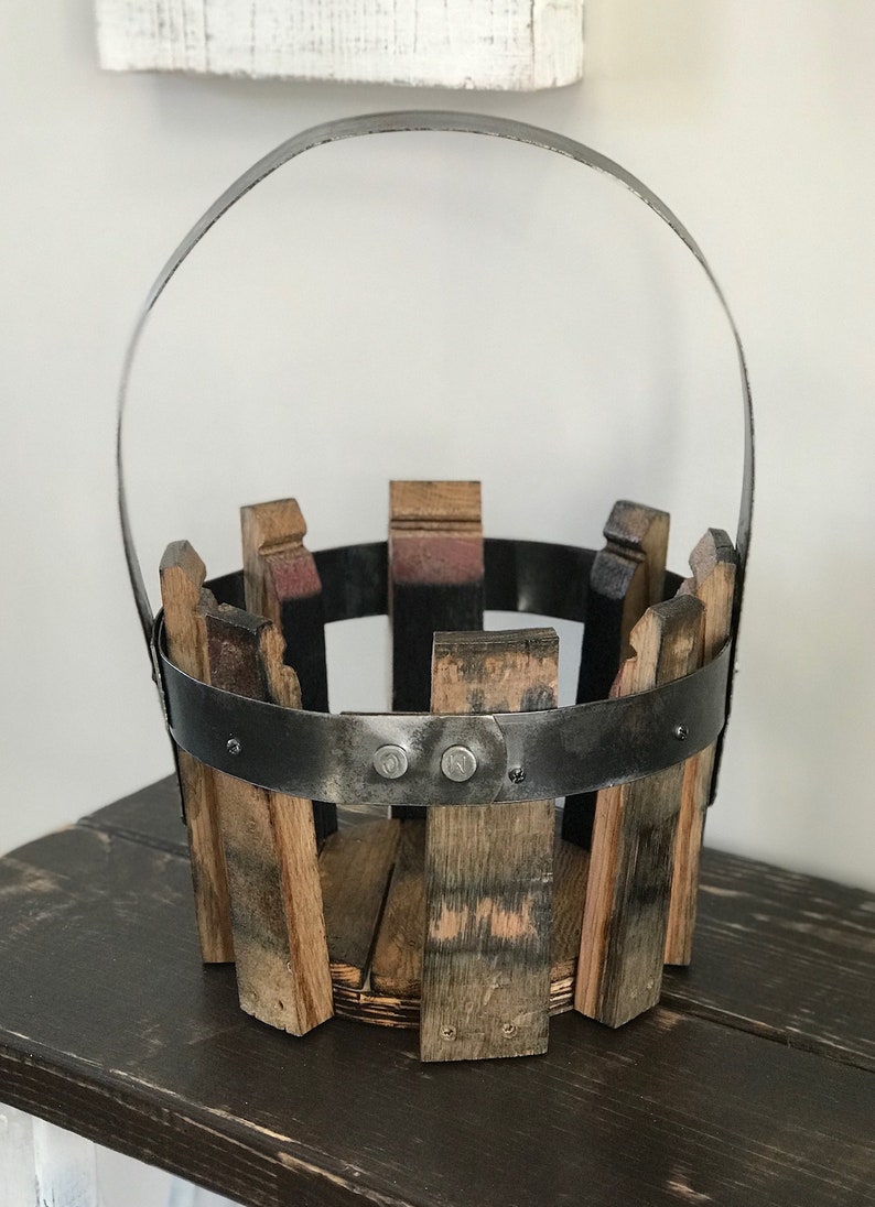 Oak Barrel Stave Basket - Etsy