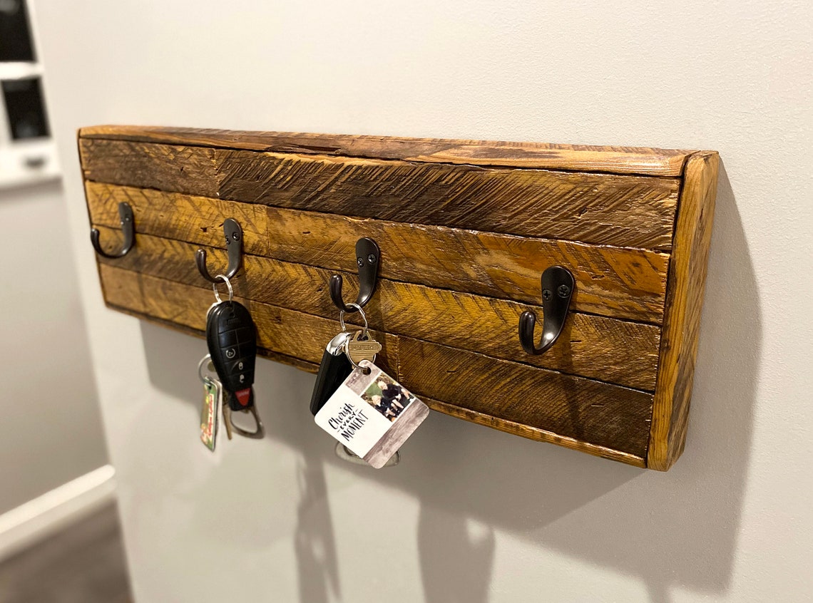 Rustic Key Hook - Etsy