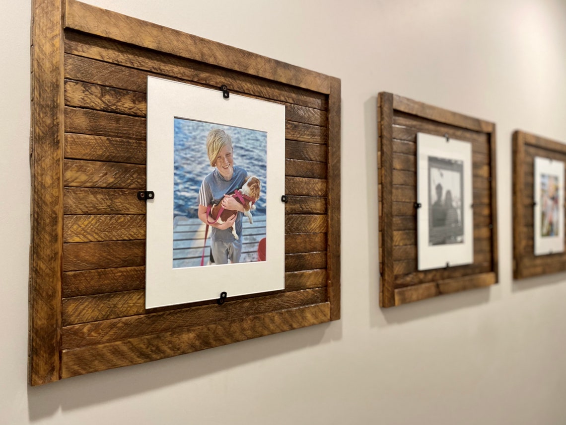 Rustic Tobacco Lath Picture Frame - Etsy