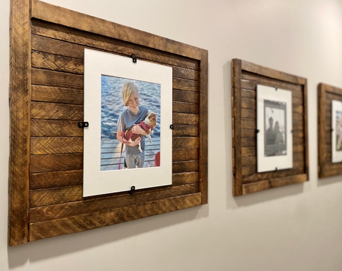 Rustic Tobacco Lath Picture Frame - Etsy