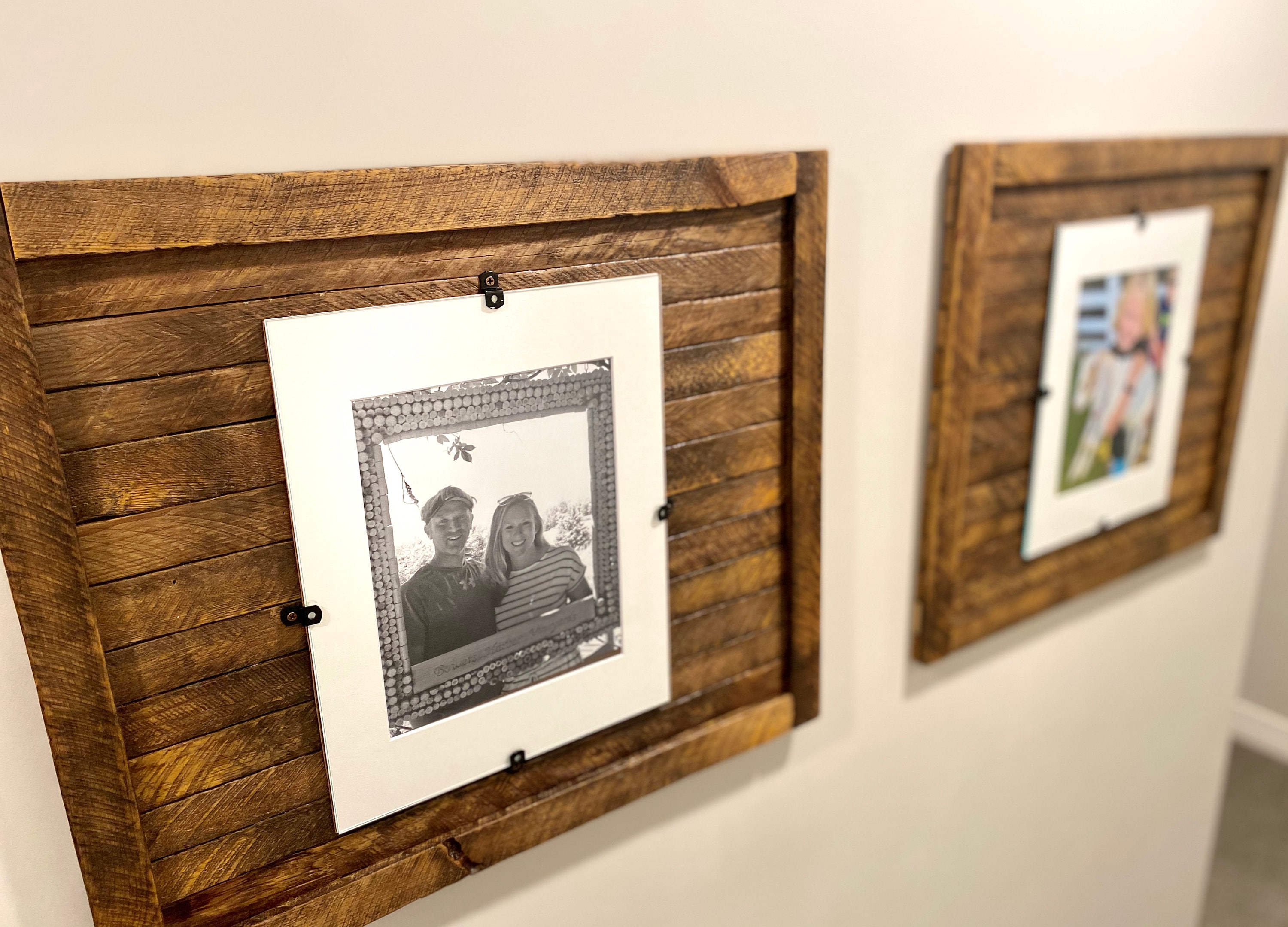 Rustic Tobacco Lath Picture Frame - Etsy